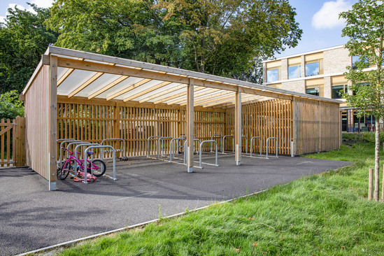 Sheldon Semi Enclosed Timber Cycle Shelter - SCS310 | Langley Design ...
