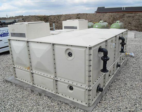 GRP sectional tanks for water storage | Dewey Waters | ESI Enviropro