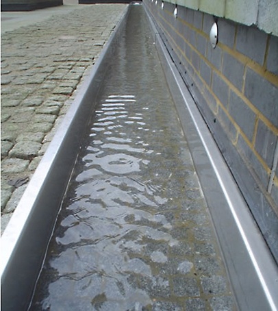 Water rills in a residential development, Greenwich | Fountains ...