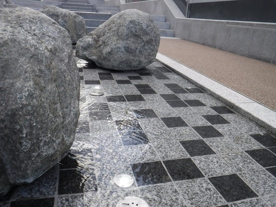 Cascading rill water feature - Woolwich | Fountains & Features Ltd ...