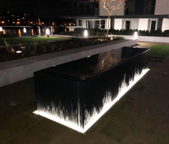 Granite water tables - Lots Road, Chelsea Waterfront | Fountains ...