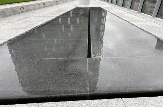 Roof terrace water tables for city centre apartments | Fountains ...