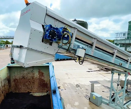 Conveyors for sludge dewatering - Berry Hill STC | Coveya | ESI Enviropro