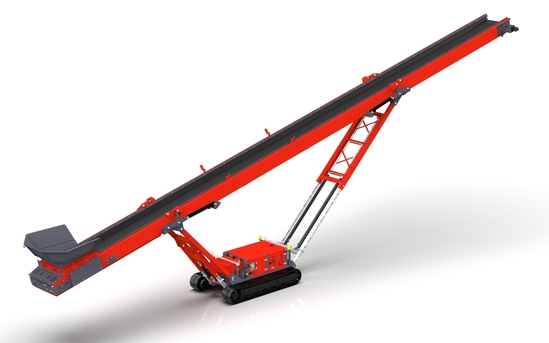 Mobile tracked stockpiler for sale or hire | Coveya | ESI Enviropro