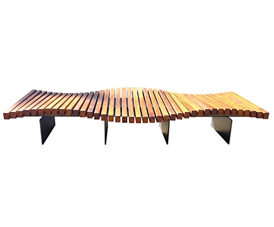 RIBBON Twist bench | Factory Furniture | ESI External Works