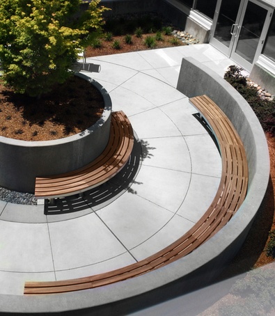 Bespoke curved seating for Apple inc HQ, California | Factory Furniture ...