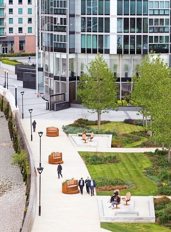 Bespoke rotating seating for Riverside Gardens, London | Factory ...