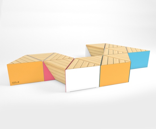 Sonobe outdoor seating modules | Factory Furniture | ESI External Works