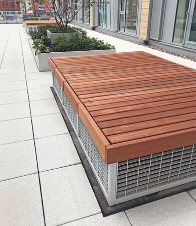 Bespoke roof terrace seating for Redcliff Quarter | Factory Furniture ...