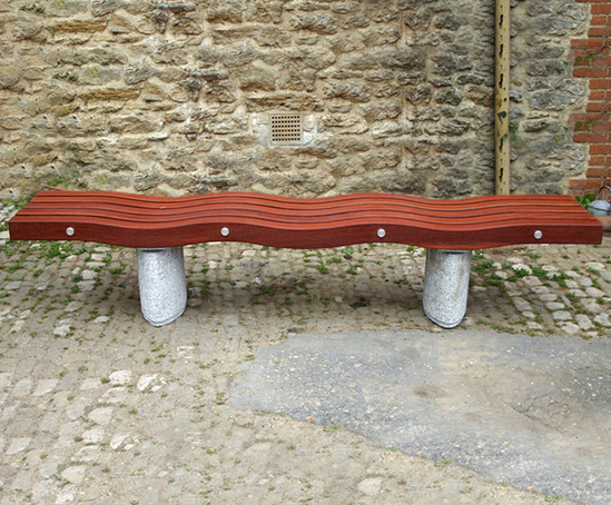 SERPENTINE contemporary 5-slat bench | Factory Furniture | ESI External ...