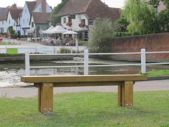 Stark Softwood Timber Bench | Furnitubes | ESI External Works