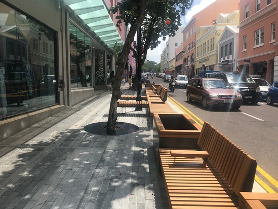 RailRoad public realm seating and planters - Bermuda | Furnitubes | ESI ...