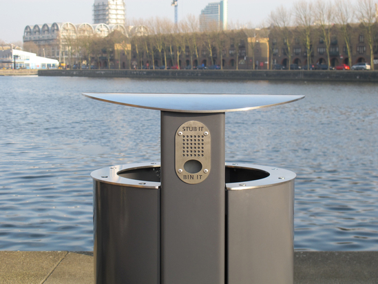 Arca circular litter bin | Furnitubes | ESI External Works