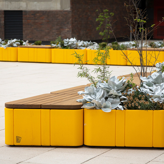Seats and planters for IKEA's new rooftop terrace | Furnitubes | ESI ...