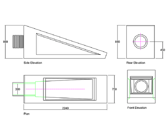 Swale inlet headwall | Althon | ESI External Works