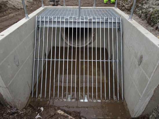 Bespoke precast concrete headwall - Cyrddan Brook, Wales | Althon | ESI ...