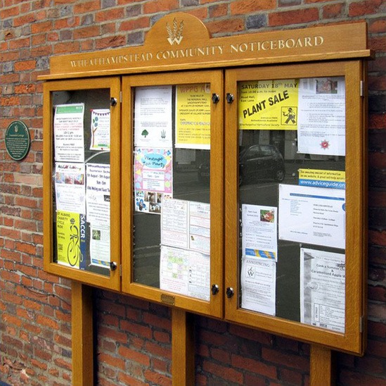 Bespoke noticeboards in oak or recycled plastic (MmT) | Greenbarnes ...