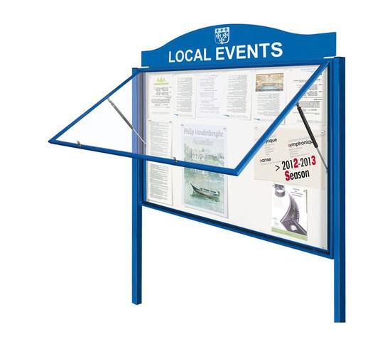 AF58 aluminium noticeboards | Greenbarnes | ESI External Works