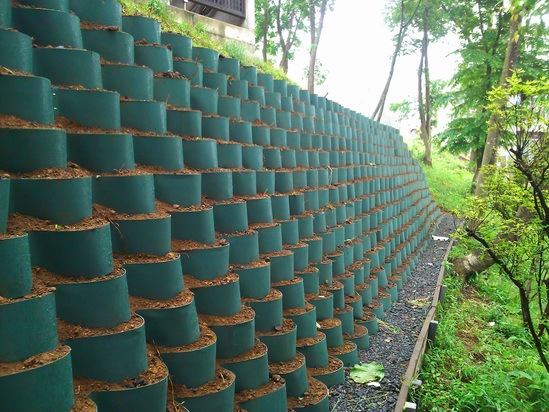 Geoweb® Earth Retention System (MSE Wall) | Greenfix Soil Stabilisation ...