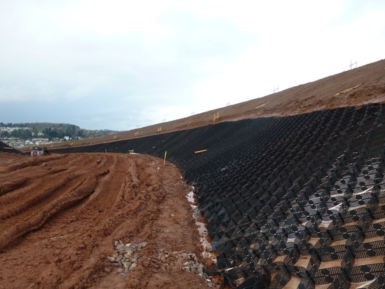 Geoweb® Slope Protection - Case Study Crediton | Greenfix Soil ...