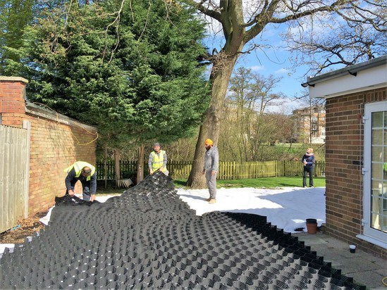 Geoweb® Tree Root Protection - Case Study Stanmore | Greenfix Soil ...