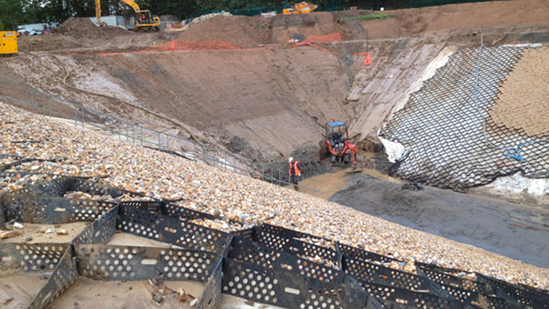 Geoweb® Geocell Slope and Channel Protection system | Greenfix Soil ...