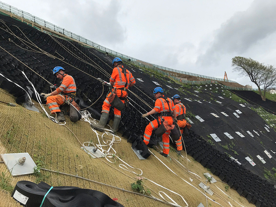 Geoweb® Geocell Slope and Channel Protection system | Greenfix Soil ...