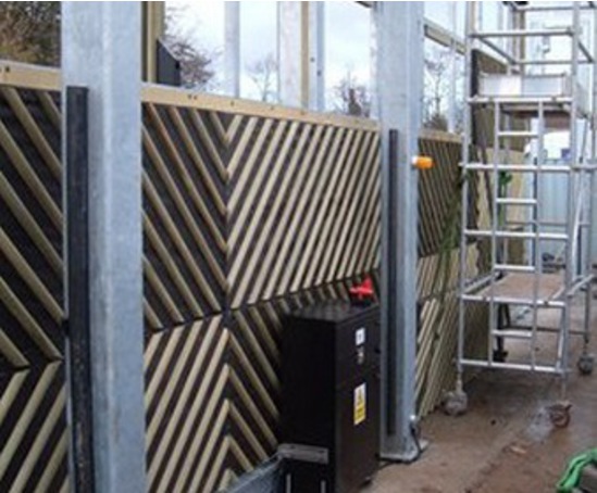 Jakoustic sound barriers and gates for supermarket | Jacksons Fencing ...