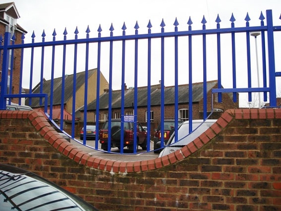 Barbican® square pale vertical bar fencing | Jacksons Fencing | ESI ...