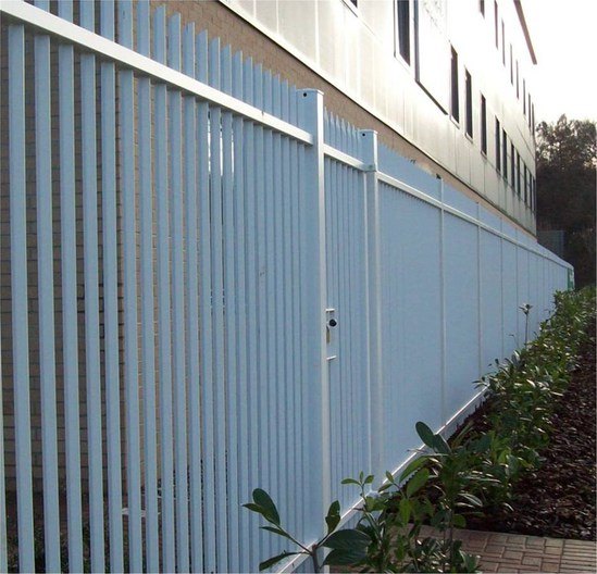 Barbican® square pale vertical bar fencing | Jacksons Fencing | ESI ...