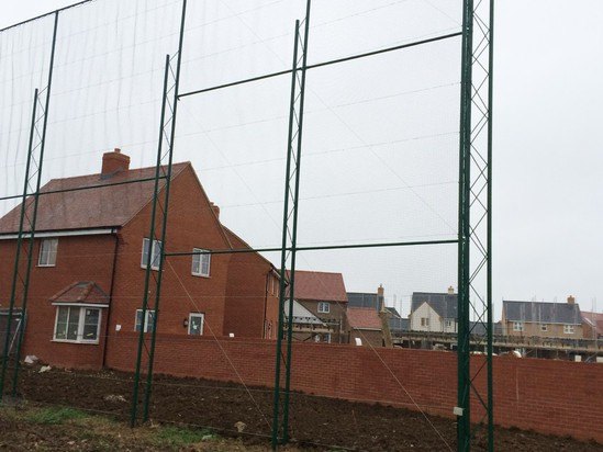 Ball-stop fencing protects housing development | Jacksons Fencing | ESI ...