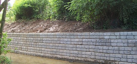 Retaining wall for Network Rail embankment stability | Marshalls CPM ...