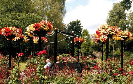 Up-the-Pole self-watering plant basket | Amberol | ESI External Works