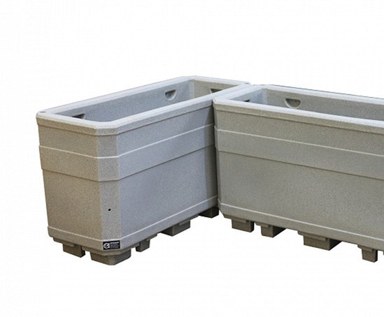 Parade self-watering interlocking planter | Amberol | ESI External Works