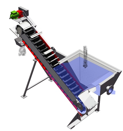 Grit Snail® quiescent dewatering belt escalator | Hydro International ...