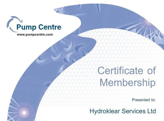 Hydroklear becomes a member of the Pump Centre | Hydroklear Services ...