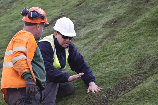 Steep slope turfing and stabilisation, Lincoln Castle | Lindum Turf ...