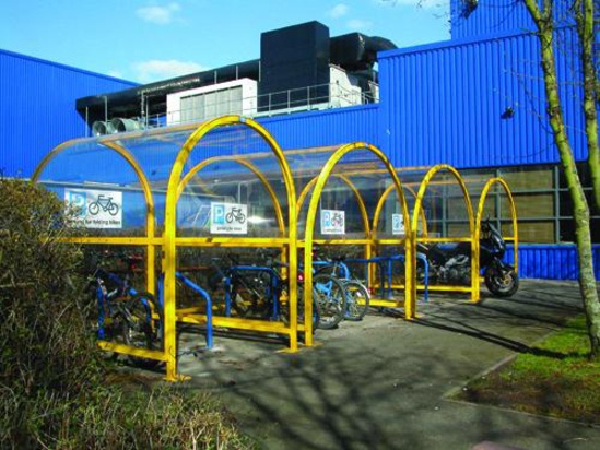 Tunnel cycle shelter | Lockit-Safe | ESI External Works