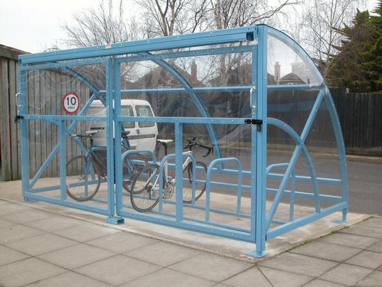 Lockable cycle compound with sliding doors | Lockit-Safe | ESI External ...