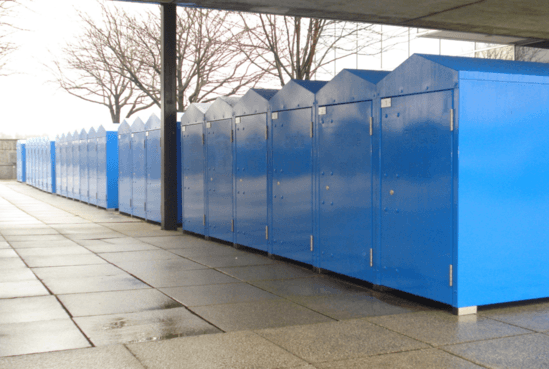 Single horizontal / vertical cycle lockers | Lockit-Safe | ESI External ...
