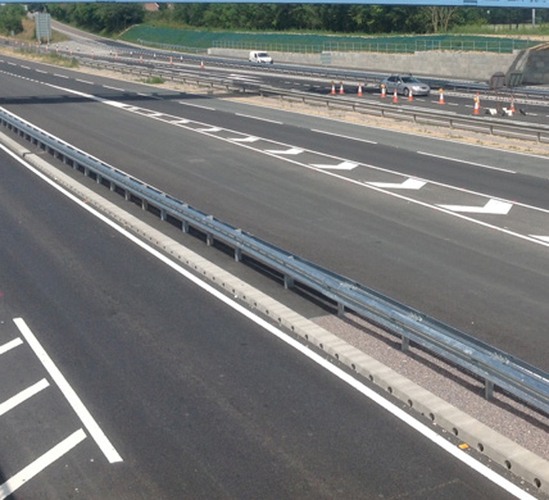 Combined drainage kerbs - A24 Broadbridge Heath junction | Marshalls ...