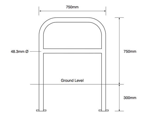 ASF 8007 Cycle Stand with tapping rail | Architectural Street ...