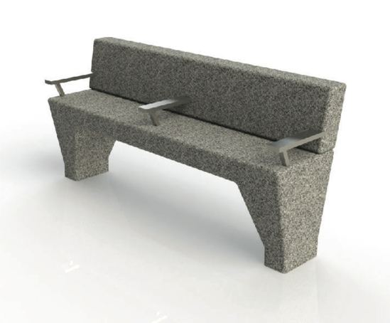 ASF Modernist granite bench seat | Architectural Street Furnishings ...