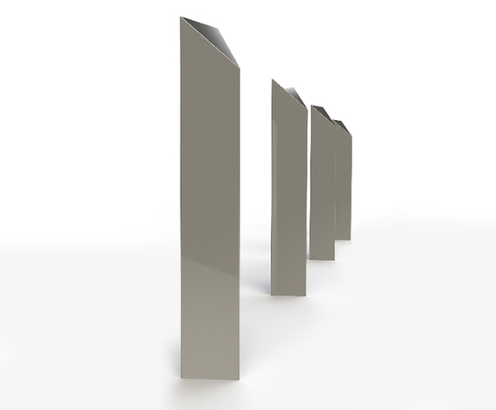 ASF 010 triangular steel bollard | Architectural Street Furnishings ...