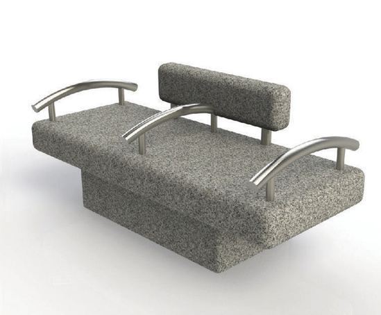 ASF Organic Granite Bench Seat | Architectural Street Furnishings | ESI ...