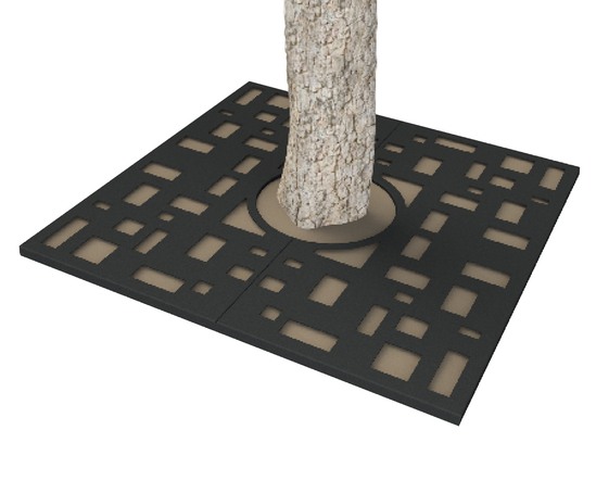 ASF Cubes square mild steel tree grille | Architectural Street ...