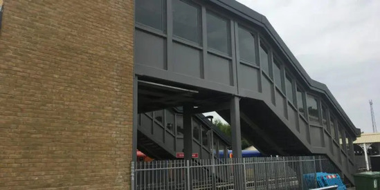 Fully enclosed pedestrian bridges | Nusteel Structures | ESI External Works