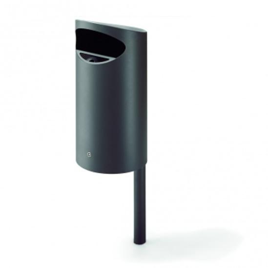 SANTOLINO 60 litre post-mounted litter bin | ESE World | ESI External Works
