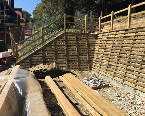 Retaining structures for luxury homes development | Phi Group | ESI ...