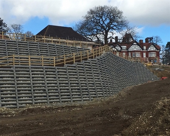 Retaining structures for luxury homes development | Phi Group | ESI ...